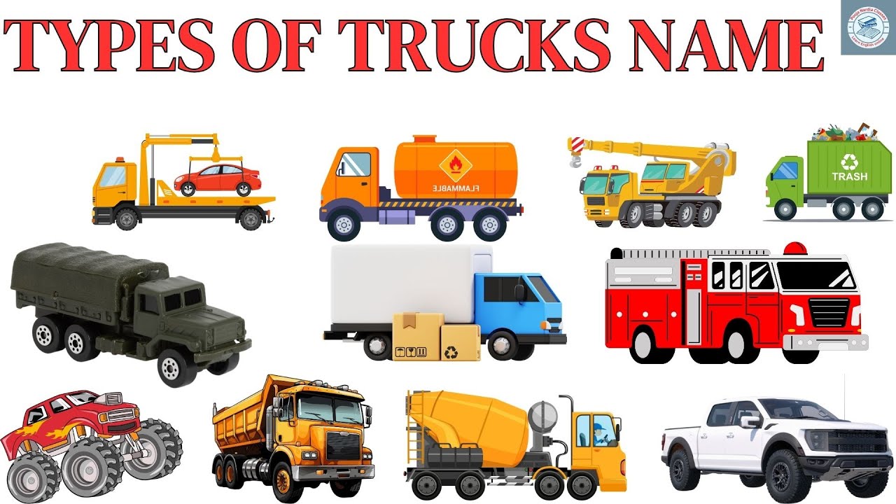 Types of trucks Name I Different types of Trucks I - YouTube