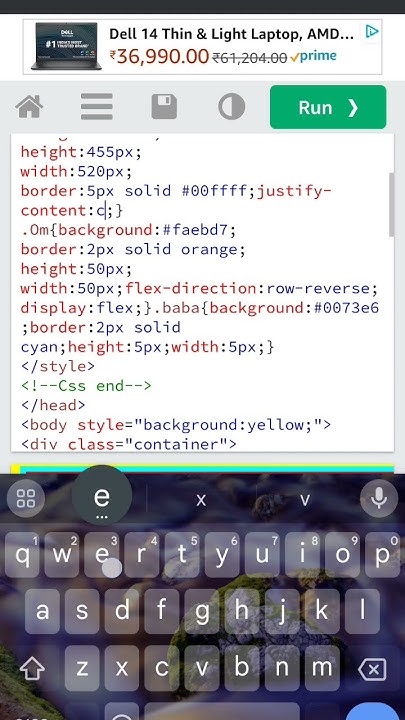 Div Tag:Use justify-content||#css #html #cssshorts #codinglover #4kviews .... - YouTube