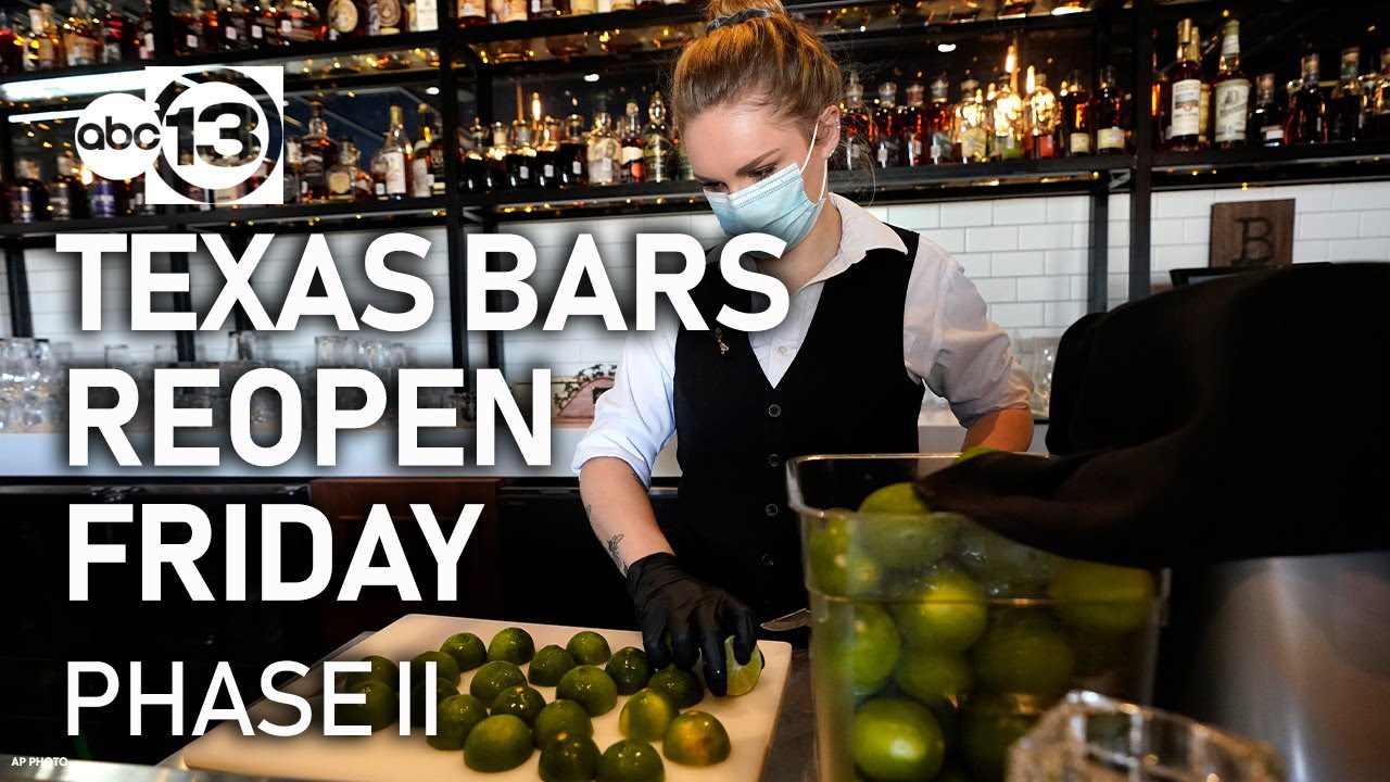 Texas allows bars to open Friday under Phase II - YouTube