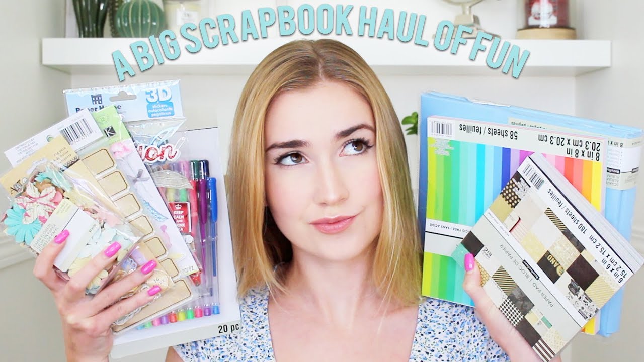 A Big Haul Of Scrapbook Supplies !! - YouTube
