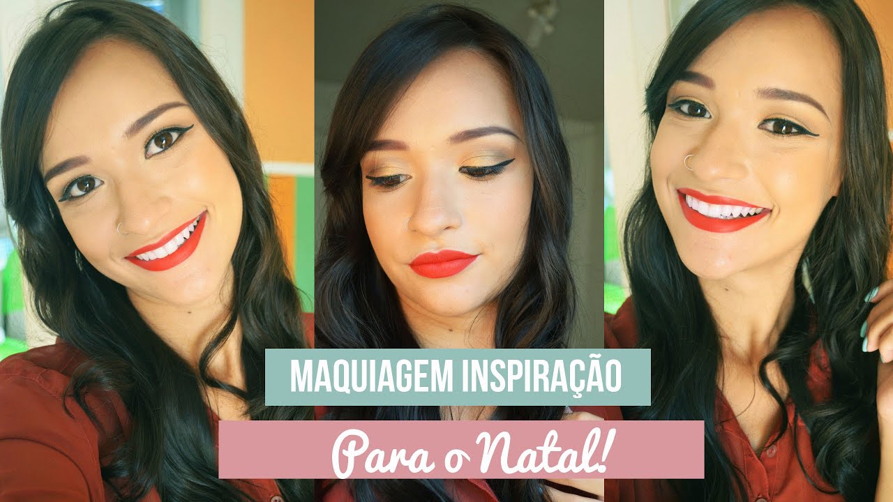 Maquiagem para o natal! - YouTube