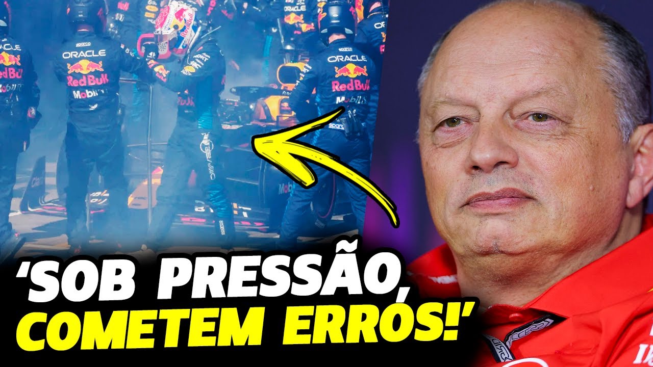 "SOB PRESSÃO, RED BULL COMETE ERROS", AFIRMA CHEFE CONFIANTE DA FERRARI ...