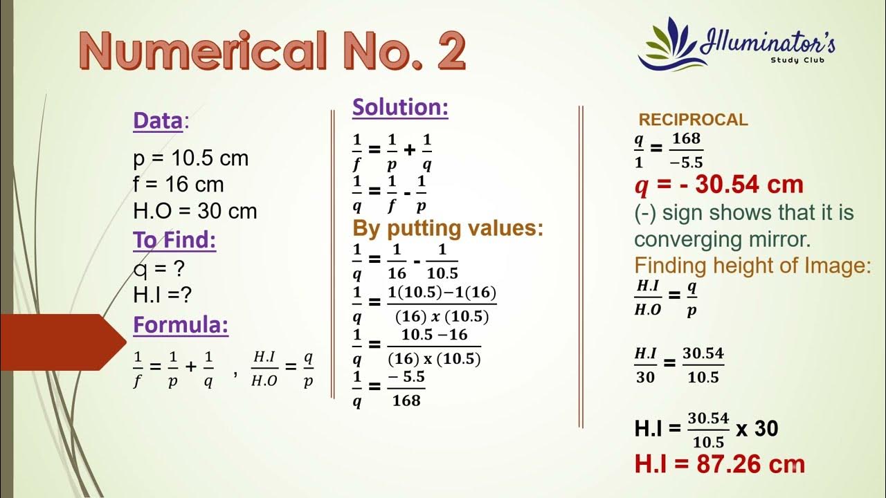 UNIT No 12 Exercise Numerical 1-6 1st Half Solution without statement - YouTube