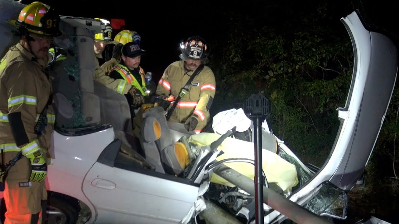 112422 MAN CRITICAL AFTER BRIDGE RAIL IMPALES VEHICLE - YouTube