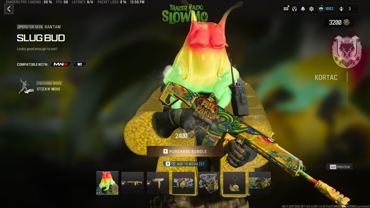 NEW SEASON 5 RELOADED MW3/WARZONE: TRACER PACK SLOWMO: SLUG BUD ...