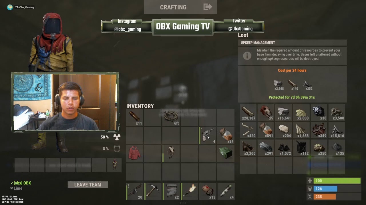 Rust - Exploring the Wilderness - Obx Gaming Live - YouTube