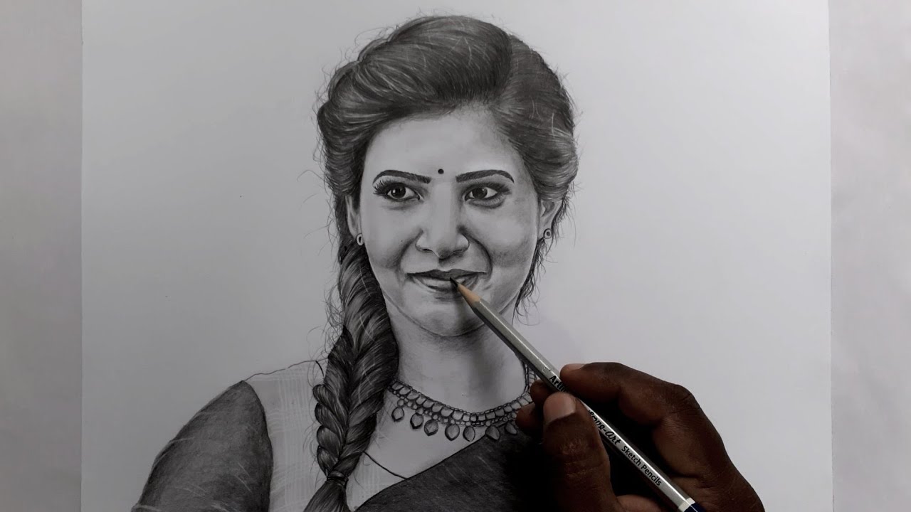 Samantha Realistic Drawing | Samantha Ruth Prabhu | Samantha Akkineni ...