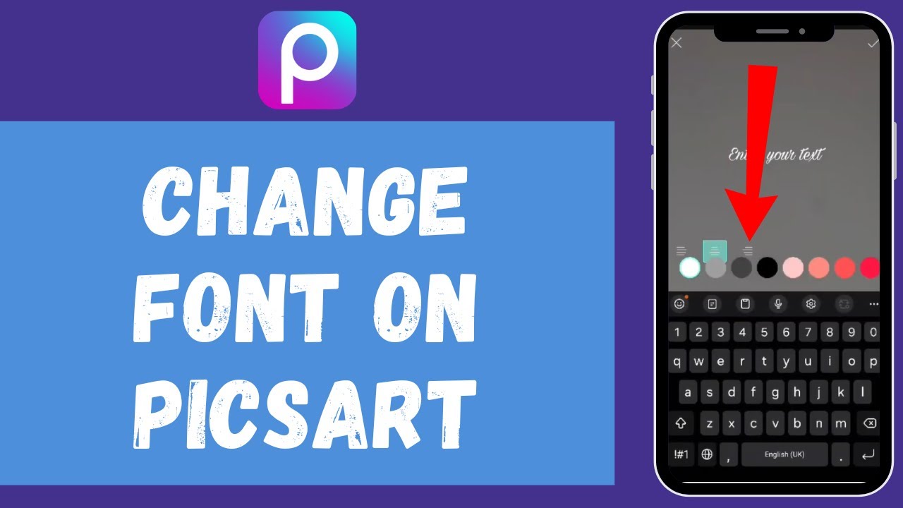 How to Change Font on PicsArt 2024 | Edit Font on PicsArt - YouTube