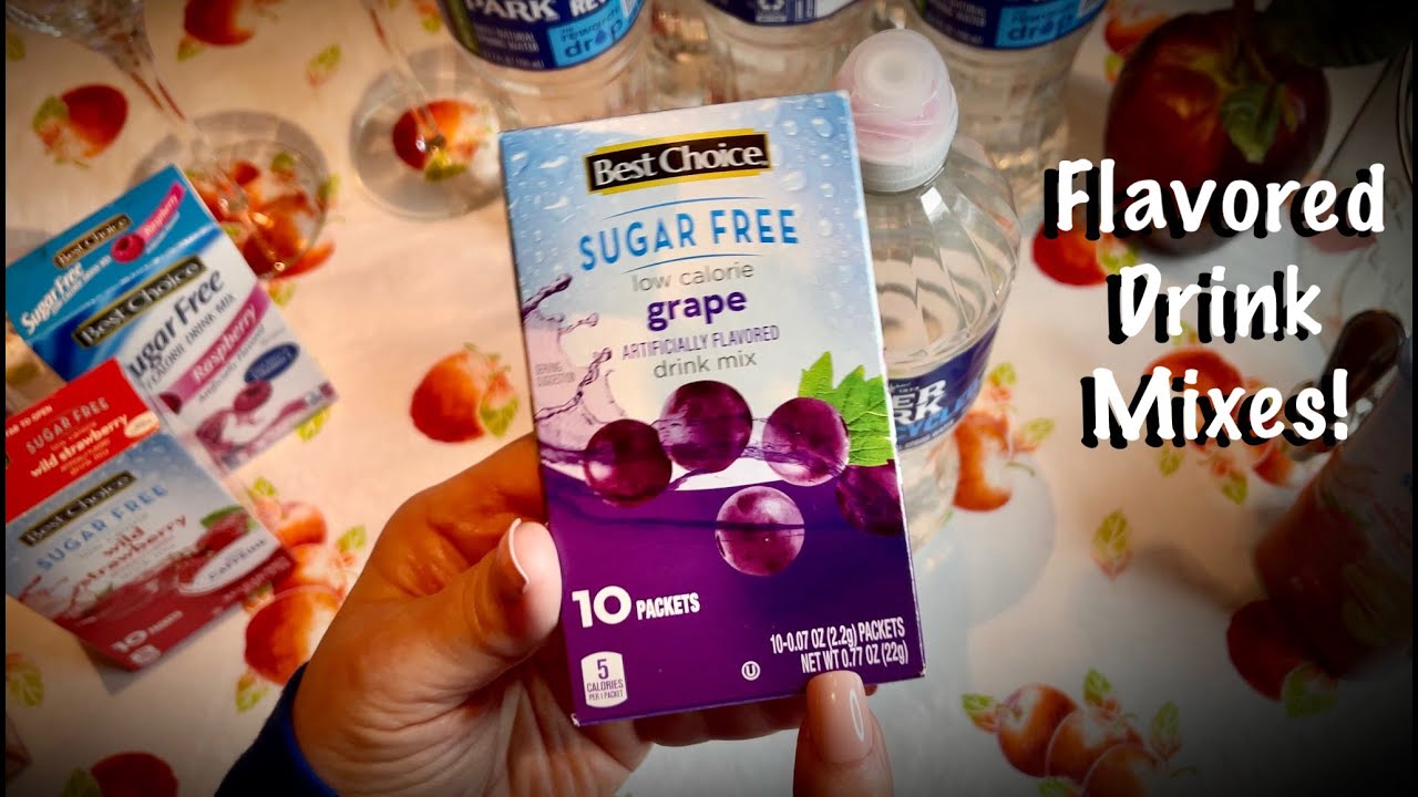 ASMR Adding drink mixes to Bottled Water! (No talking) Pouring drink ...