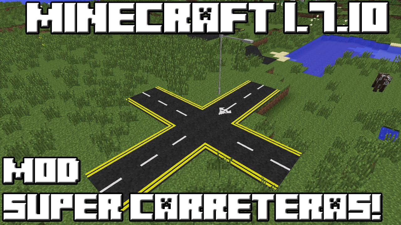 Minecraft 1.7.10 MOD SUPER CARRETERAS! - YouTube