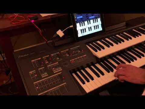 Galileo 2 organ app with Yamaha Electone ME-50