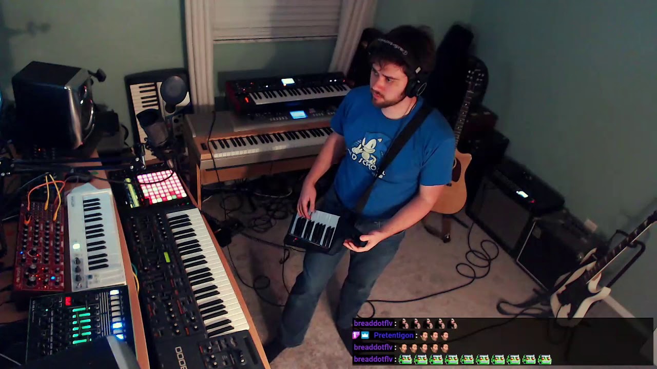 Rock Band 3 Keytar Shenanigans - YouTube