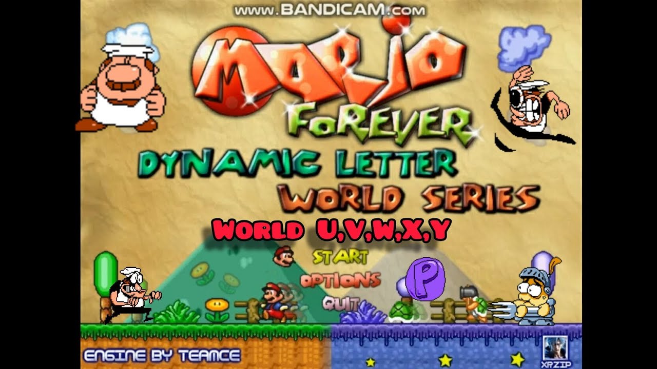 Mario Forever Dynamic Letter World Series v2.0 / ( World U,V,W,X,Y ) Part #5 / BIRTHDAY SPEACIL ...