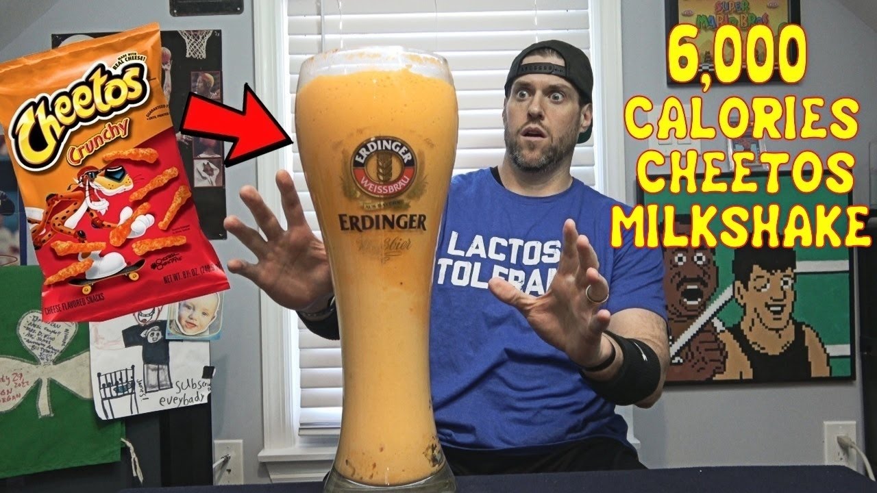 L.A. BEAST vs 6,000 Calorie CHEETOS Milkshake - YouTube