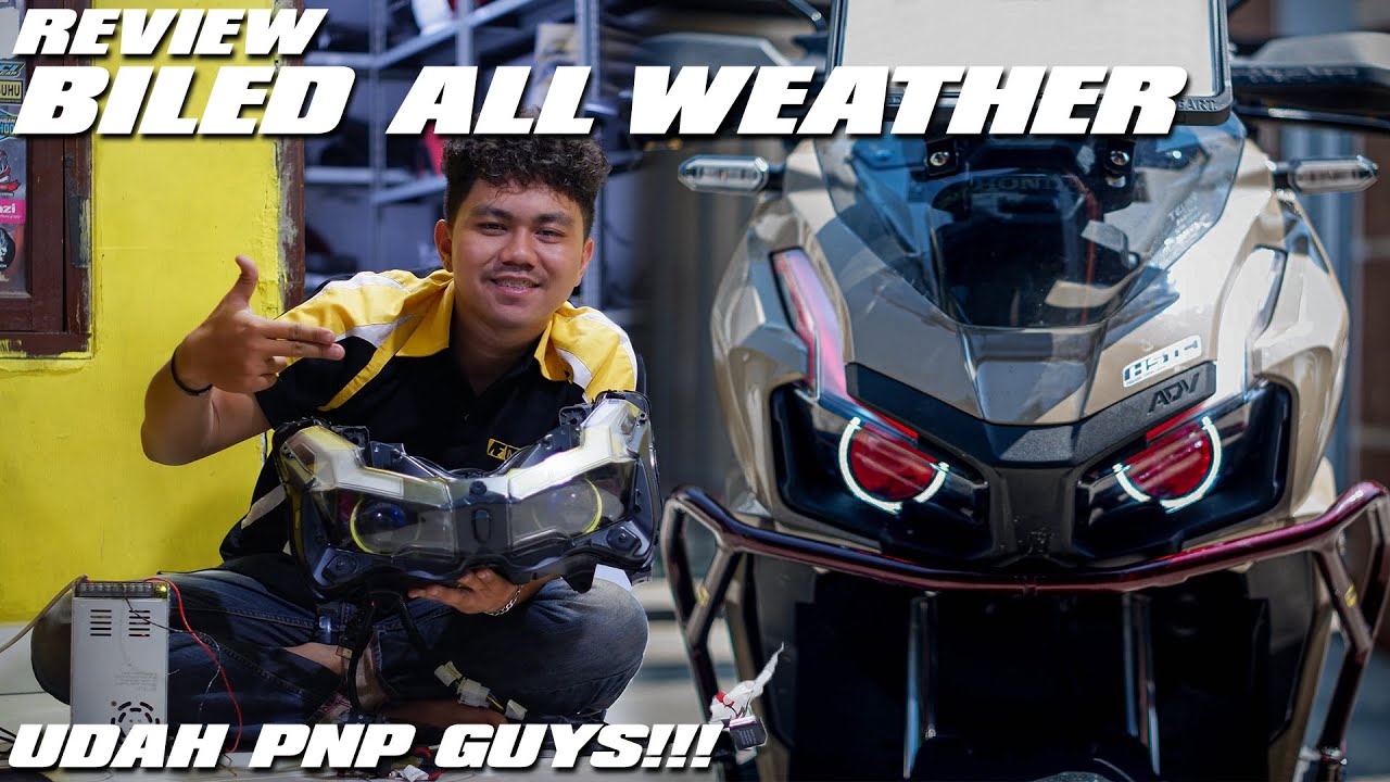 REVIEW BILED ALL WEATHER 60 WATT PNP HONDA ADV 150/160 BY AFMOTO - YouTube