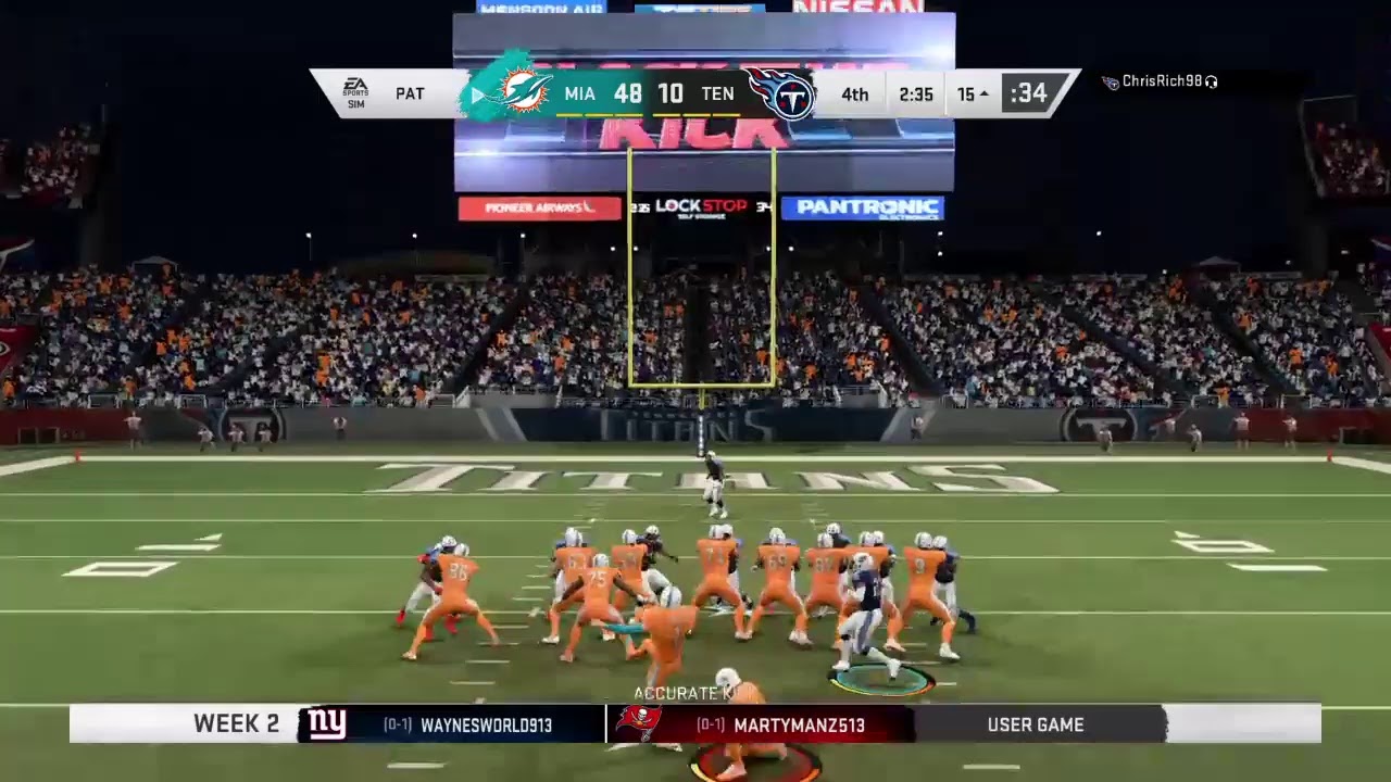 Miami vs Titans Madden Fallout Lg - YouTube
