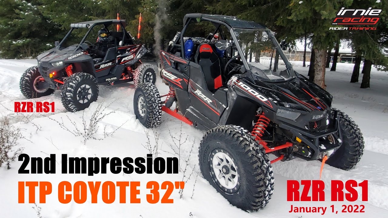 ITP COYOTE 32" UTV Tire Winter Testing RZR RS1 | Irnieracing SXS - YouTube