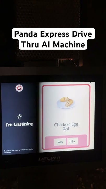 Panda Express Drive Thru AI Machine - YouTube