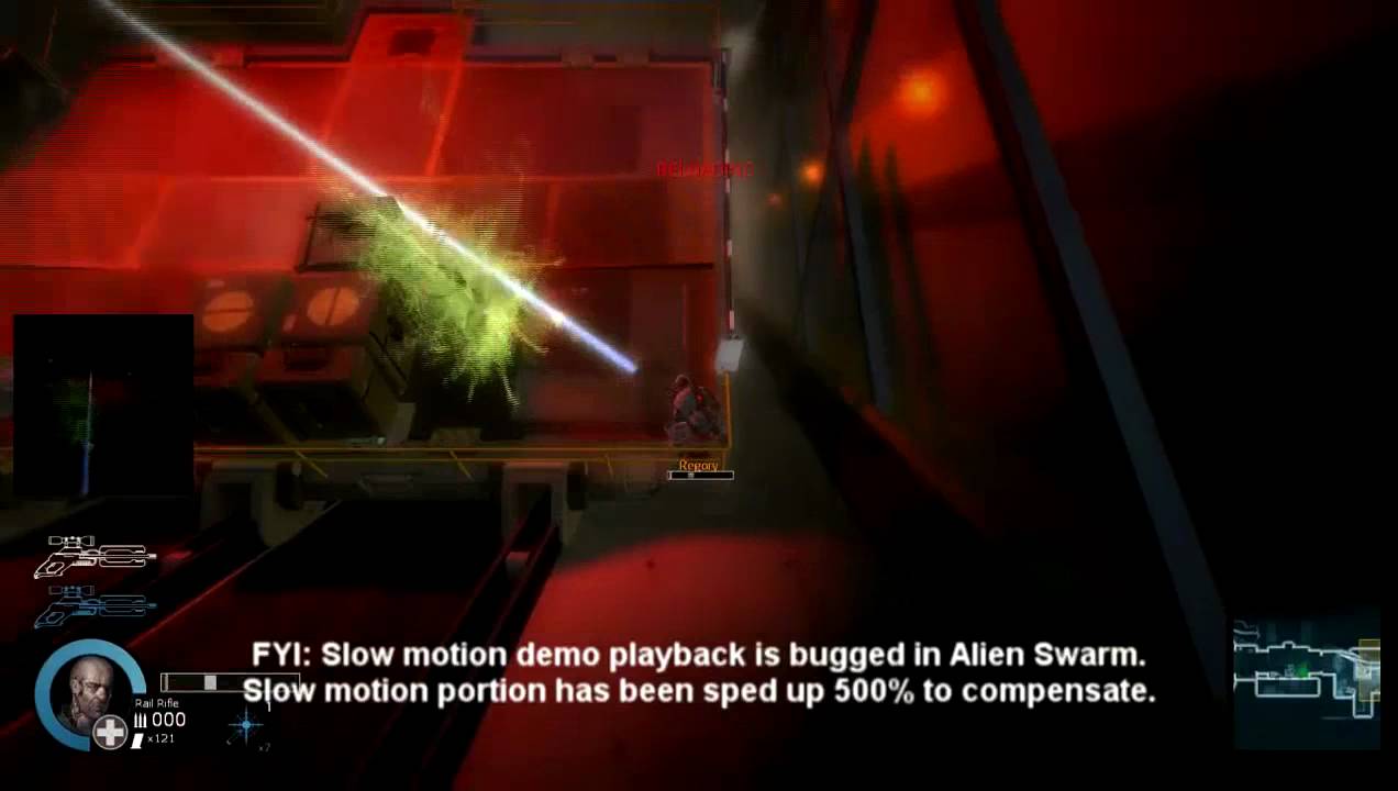 Alien Swarm: Cargo Elevator Solo with Dual Precision Rail Rifles - YouTube
