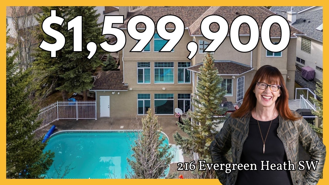 A Home With A View - and a Pool! Estate Property Tour in Calgary's ...