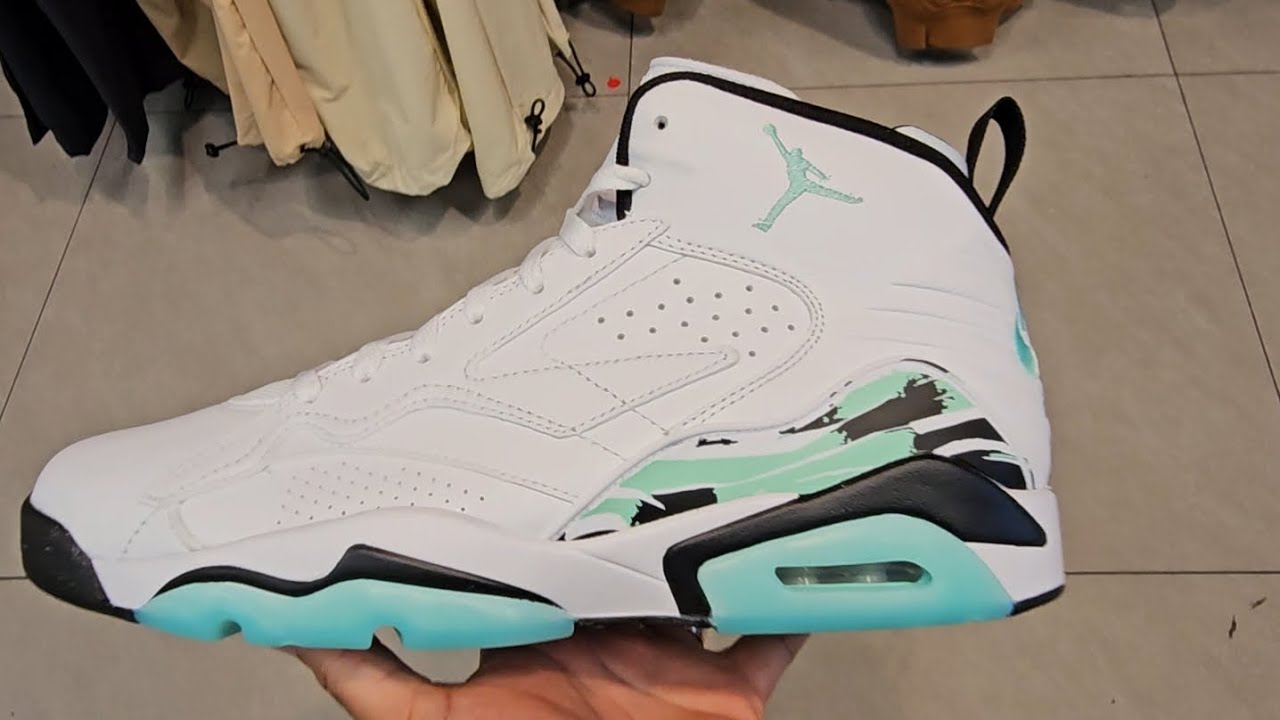 Nike Air Jordan Jumpman MVP 678 White Green Glow 4K POV / Don Alpha ...
