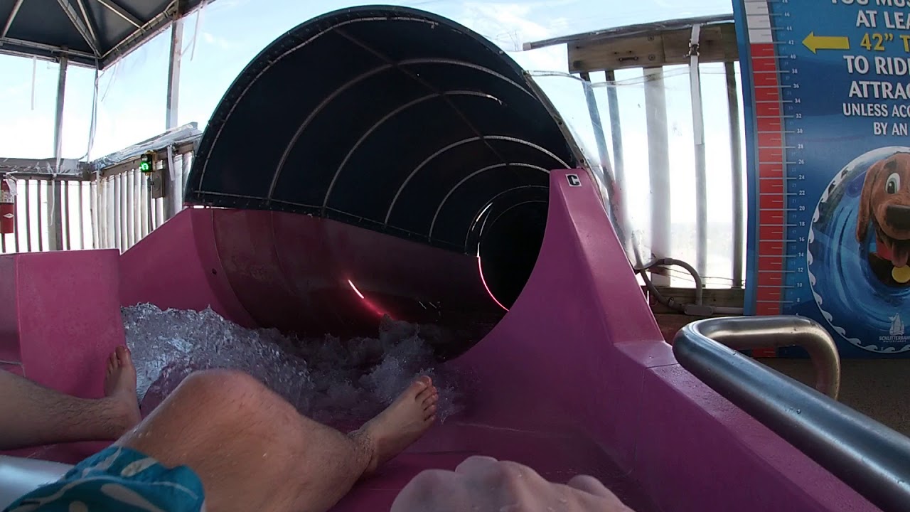 Loopy Luge Water slide at Schlitterbahn Galveston - YouTube