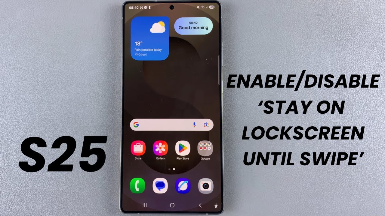How To Enable or Disable 'Stay On Lock Screen Until Swipe' On Samsung ...