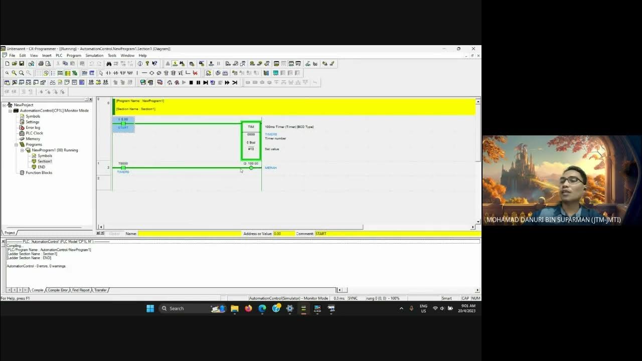 PLC CX-Programmer CX-Designer - YouTube
