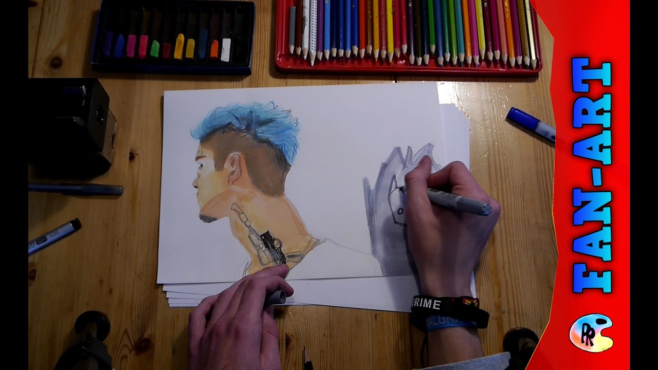 Taddl FANART drawing Taddl Tjarks Zeichnung Portrait Dat Adam Fanart ...
