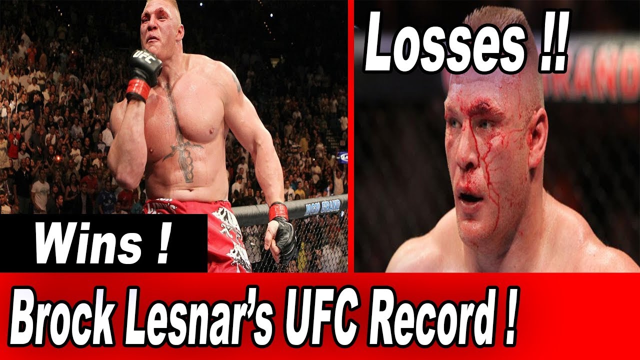 Brock Lesnar UFC Record ! | Brock Lesnar Wins in UFC ! | Brock Lesnar ...
