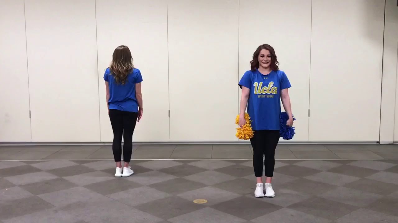 UCLA Cheer Squad Tryout Prep: Fight Song to counts - YouTube
