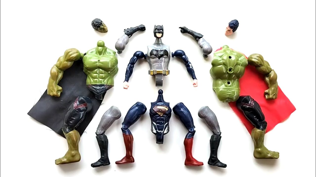 Merakit Mainan Hulk Smash, Batman dan Superman ~ Avengers - YouTube