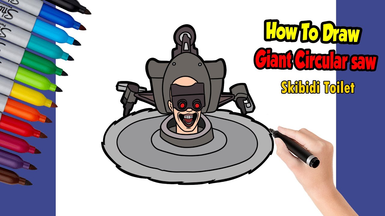 How to Draw Skibidi Toilet Giant Chainsaw: Step-by-Step Drawing ...