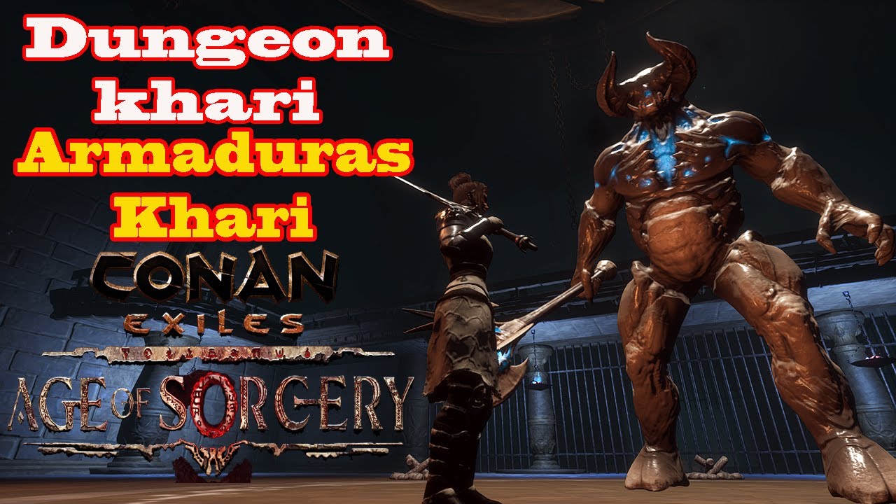 Conan Exiles: Explorando DG Khari e Descobrindo Armadura Khari - YouTube