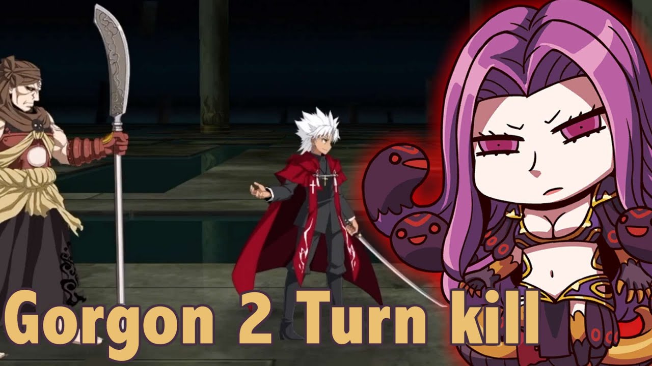 FGO[JP] Apocrypha Event Challenge Quest - Gorgon 2 Turn kill ～[高難易度 ]無 ...