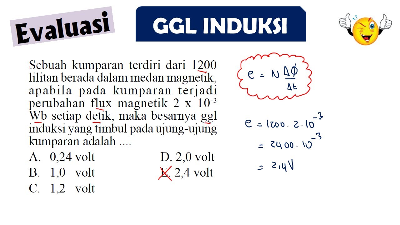 LATIHAN SOAL GGL INDUKSI FISIKA SMA KELAS 12 KURIKULUM MERDEKA # ...