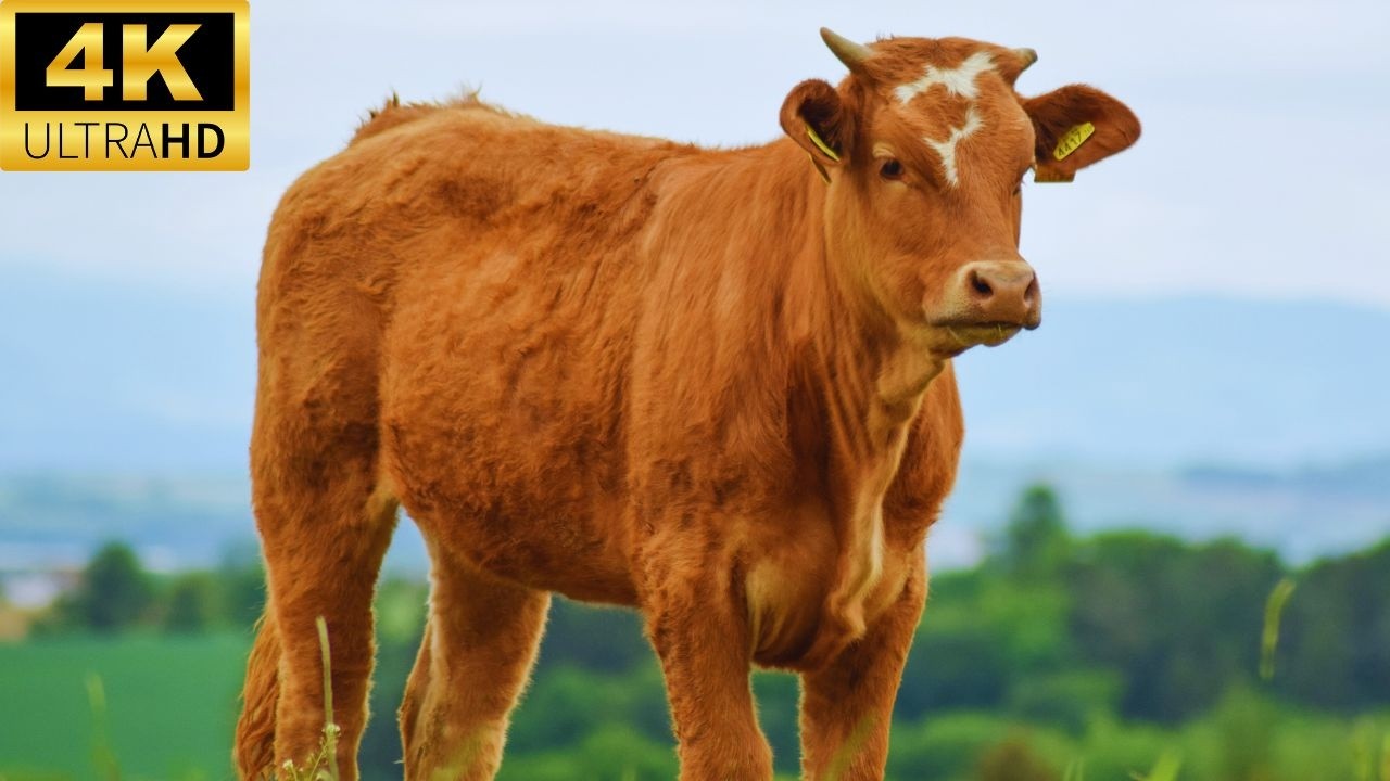 RELAXING COW VIDEO - COWS GRAZING PEACEFULLY IN THE FIELD | Video of ...