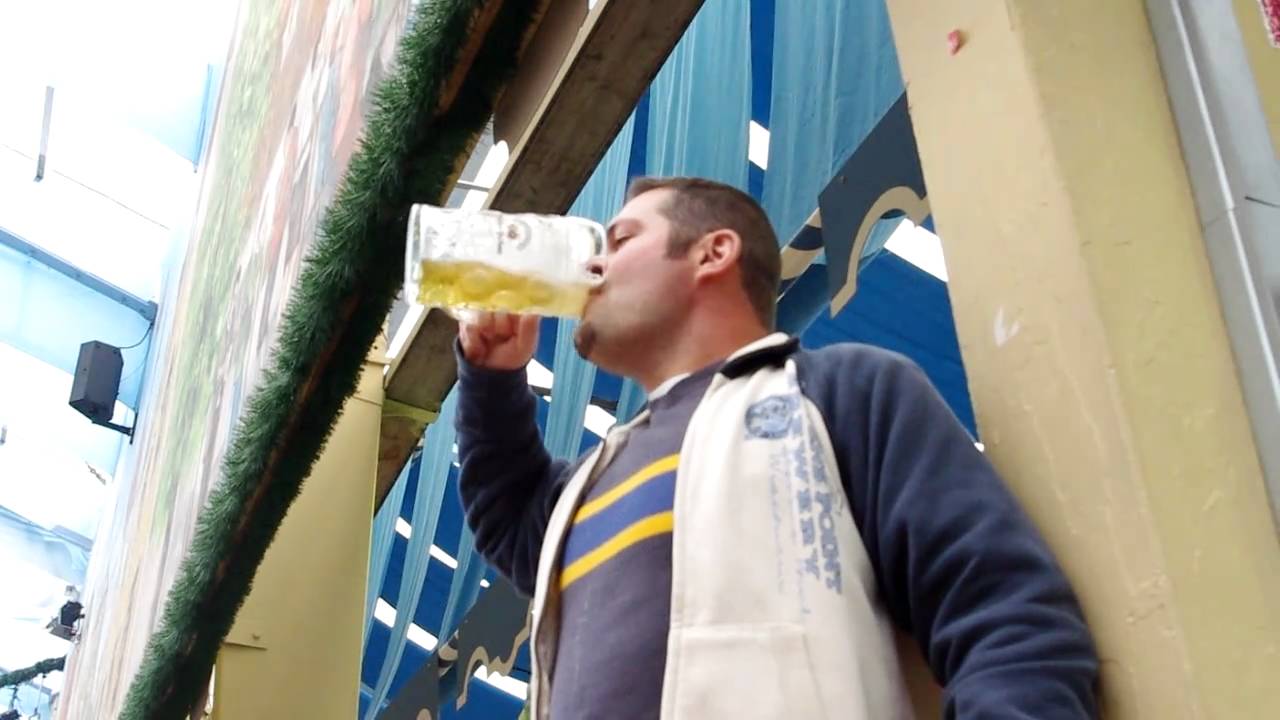 Oktoberfest Beer Chug - YouTube