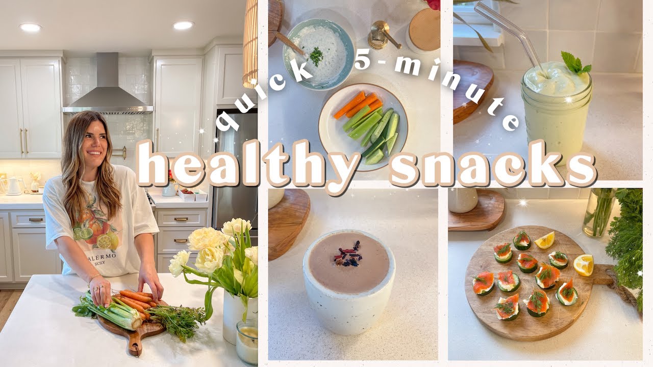 5 Minute Quick & Easy Healthy Snack Ideas! Nourishing & Realistic ...