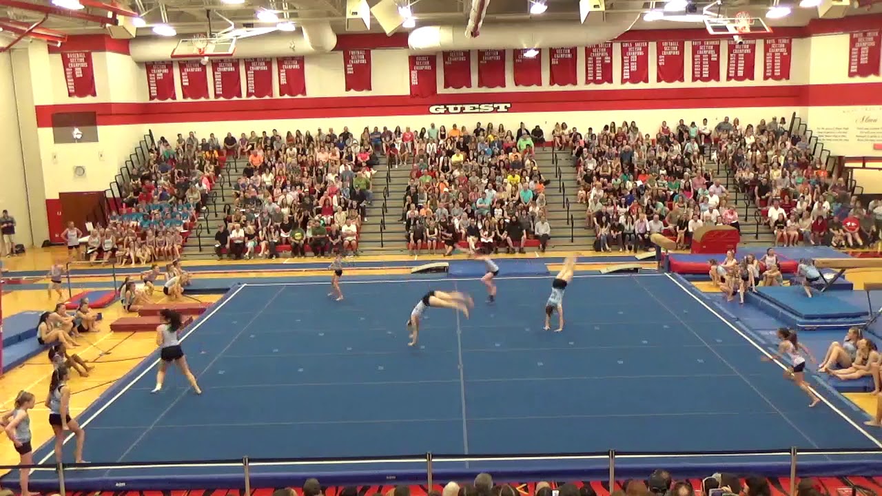 2019 Gym Show - 14 Tumbling Drill - YouTube