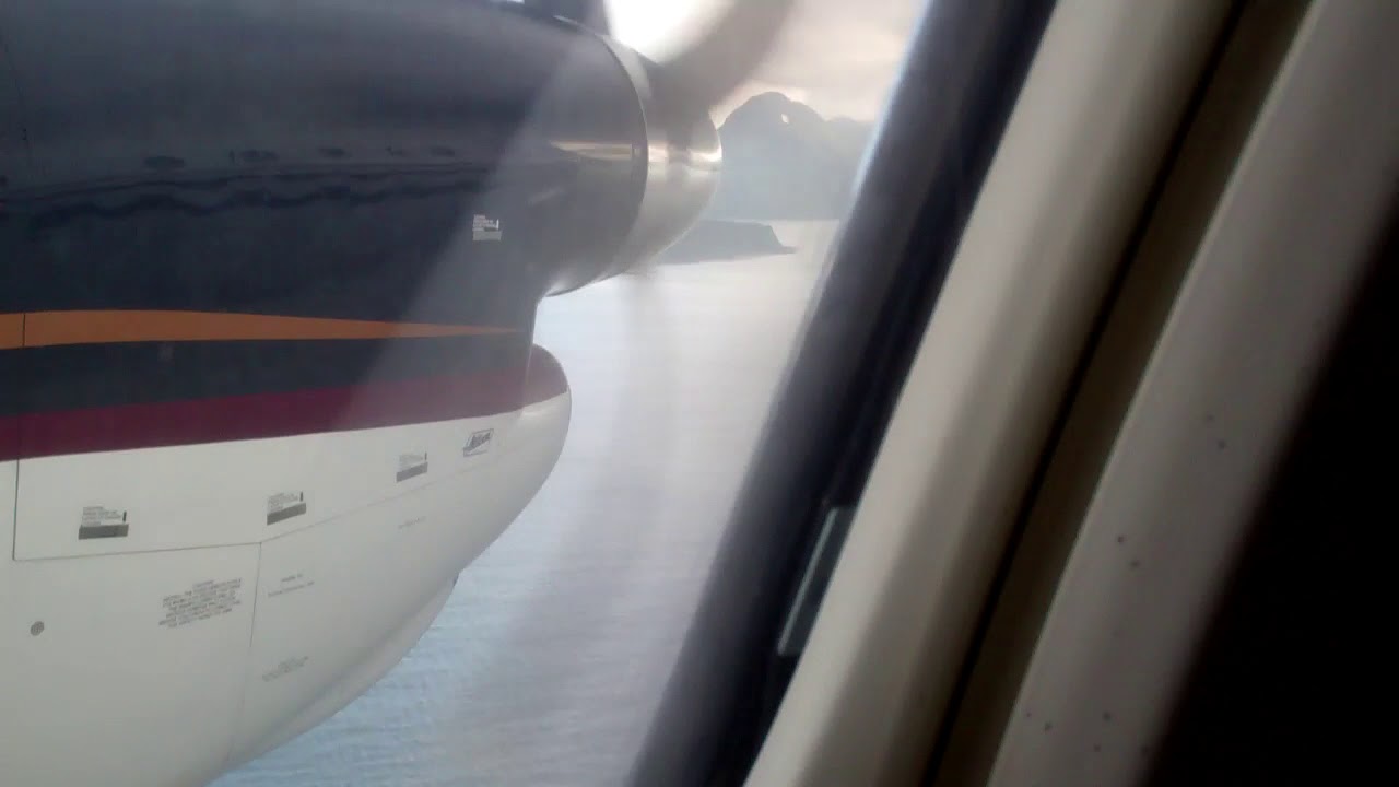 Pen Air SAAB 2000 Landing in Dutch Harbor - YouTube