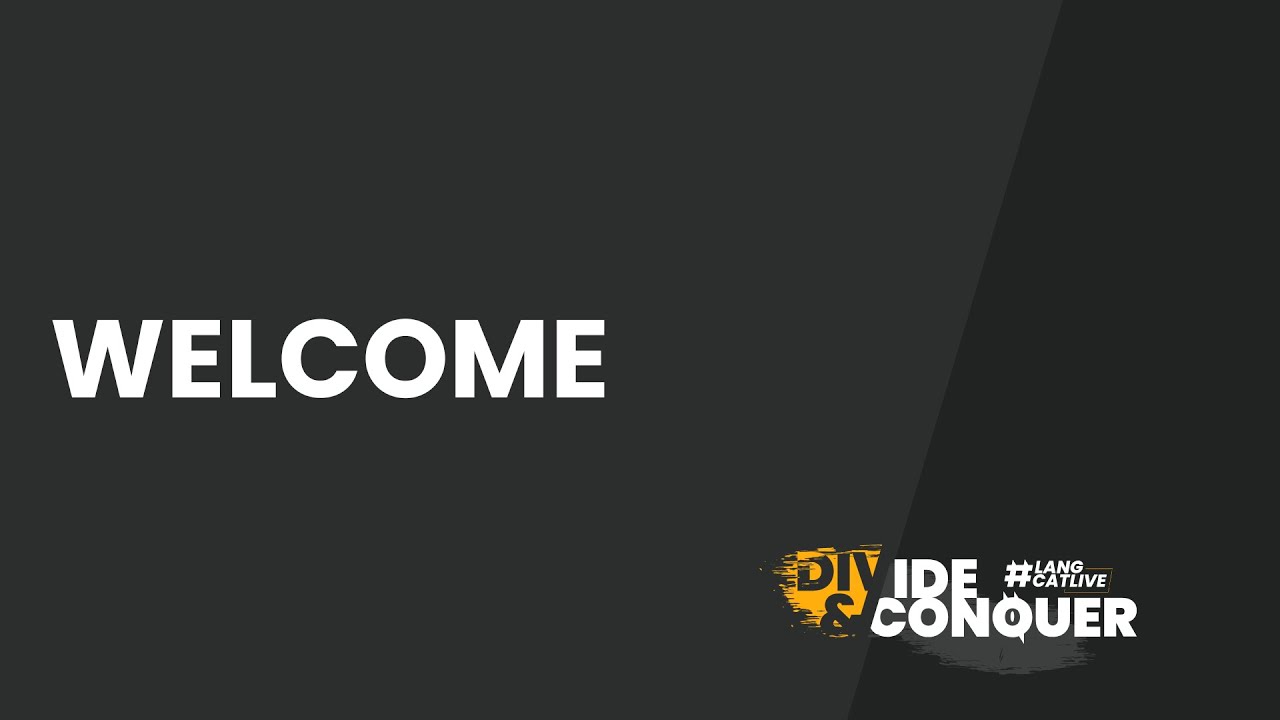 Divide and Conquer: Welcome and intro - YouTube