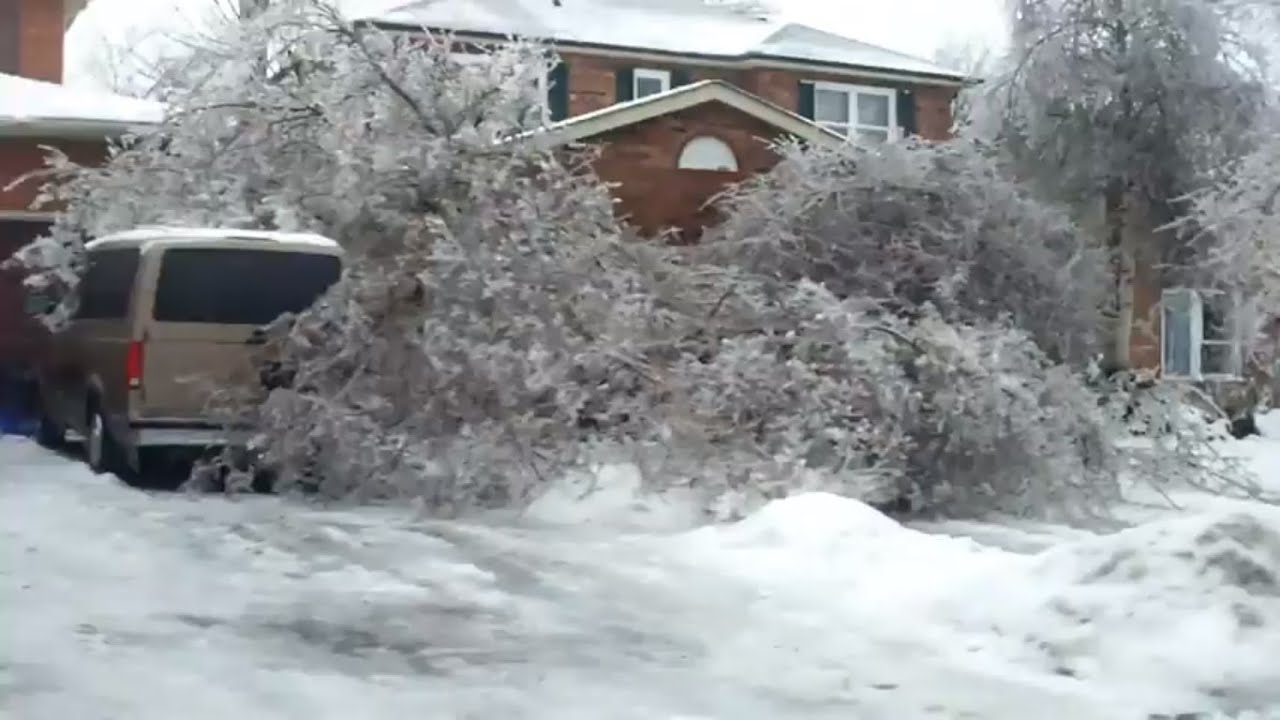 DECEMBER 2013 ICE STORM AFTERMATH - YouTube