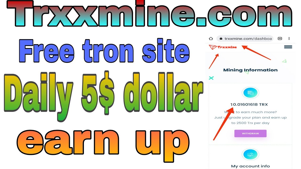 How to earn money in Tron || Free tron mining website || make money ...