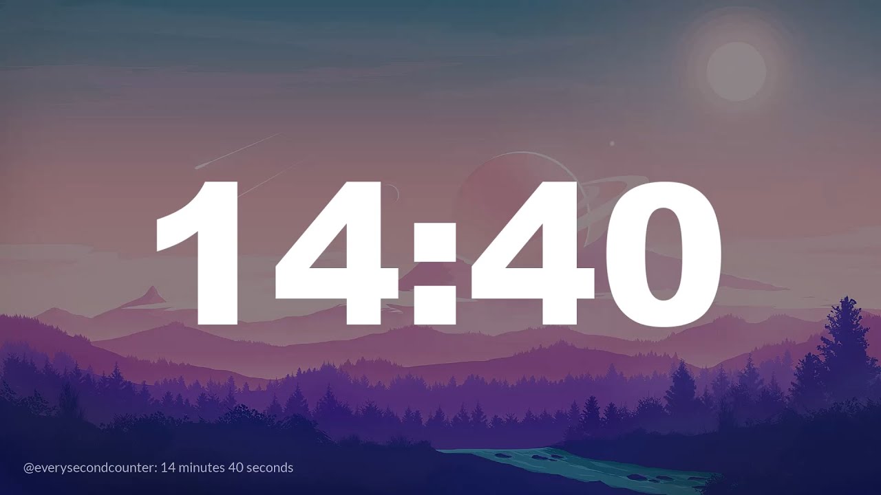 14 minutes 40 seconds [880 secs] clock timer countdown || Alarm Focus ...