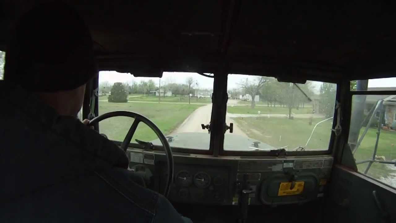 M35a2 drive in cab - YouTube