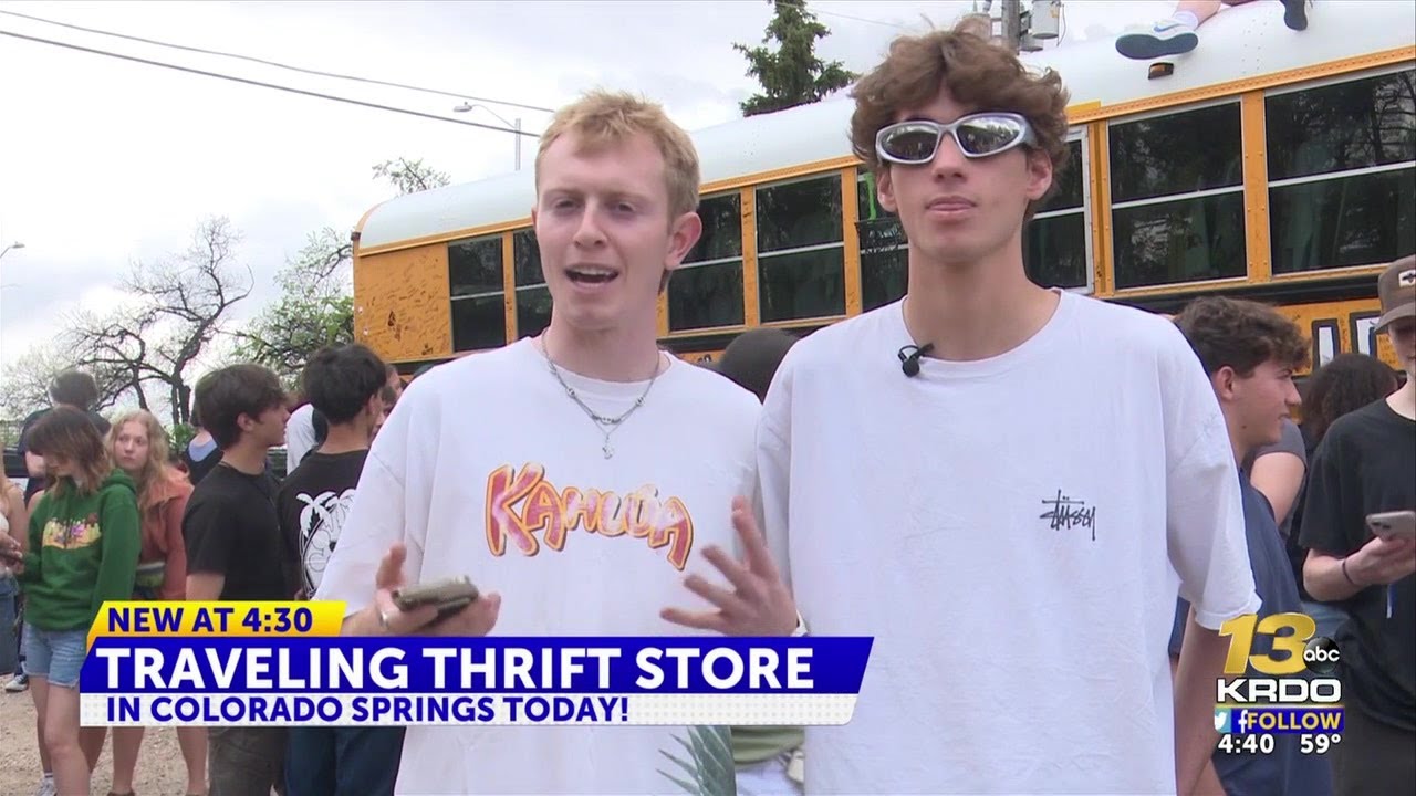 "Not a Thrift Store" - Teen's unique shop in a bus visits Colorado ...