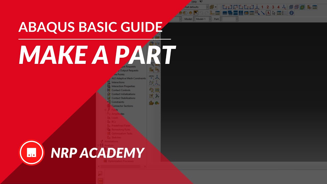 ABAQUS tutorial EP023 | Make a simple part with abaqus cae - YouTube