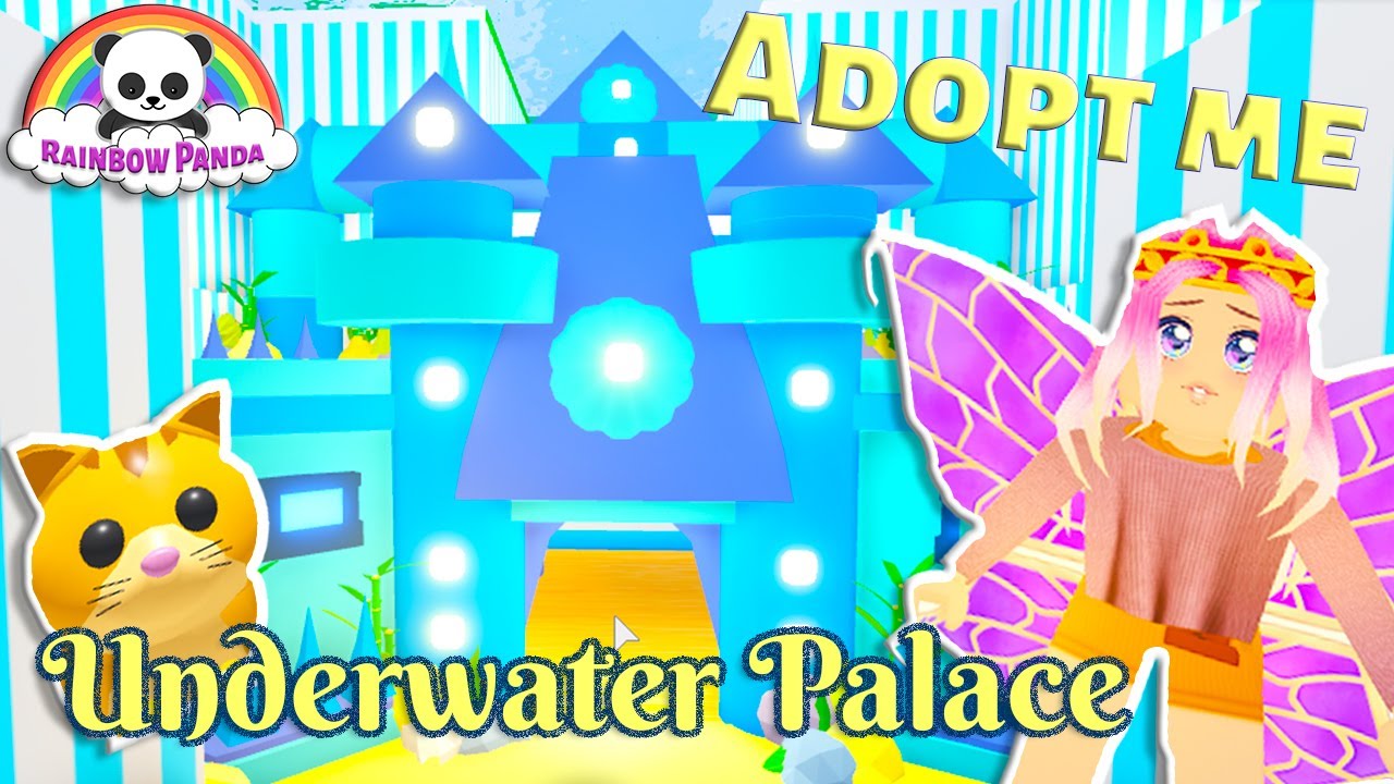 Mermaid Mansion Tour - 🧜‍♀️Adopt Me Underwater Build 🐠- In Pool Of The ...