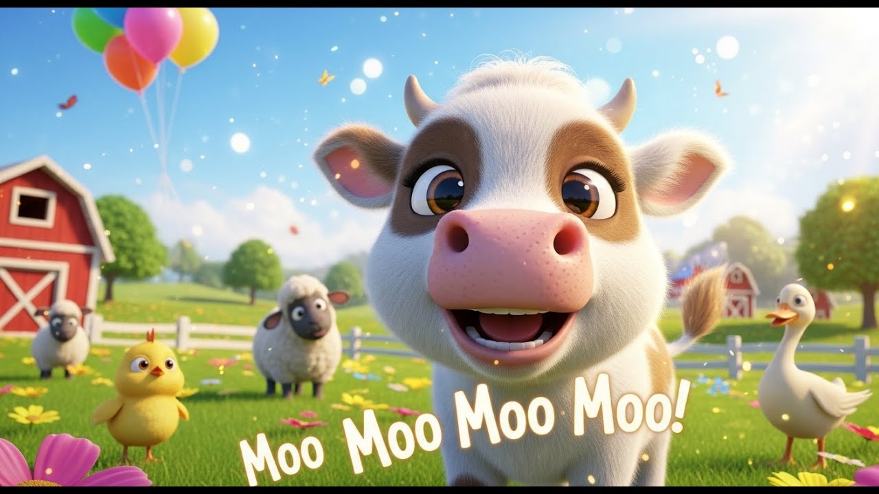 Baby Cow Say Moo Moo Moo | Best Nursery Rhymes and Kids Songs ...